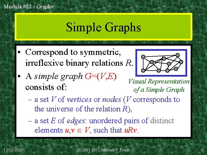 Module 22 Graphs University of Aberdeen Computing Science