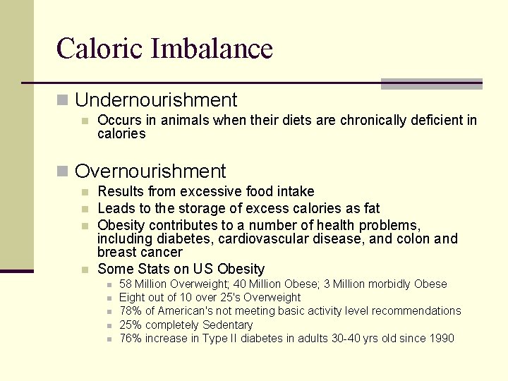 Digestion and Absorption of Nutrients Dietary Categories of