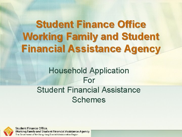 Student Finance Office Working Family and Student Financial