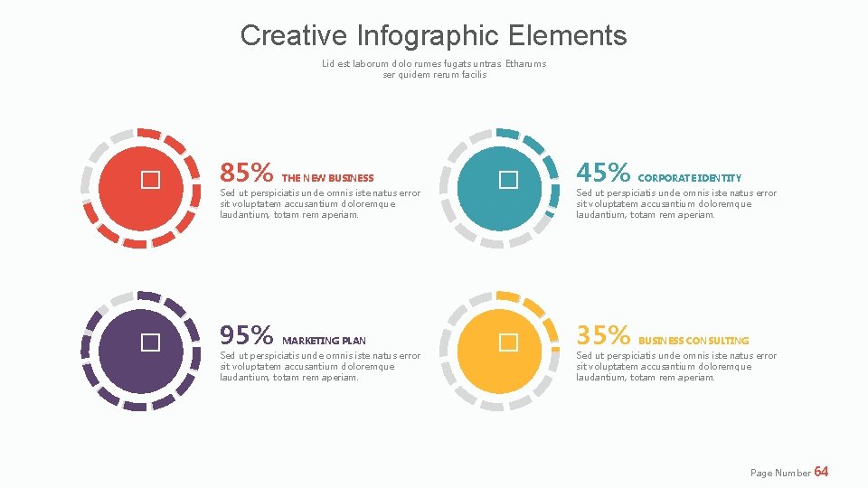 Creative Infographic Elements Lid est laborum dolo rumes