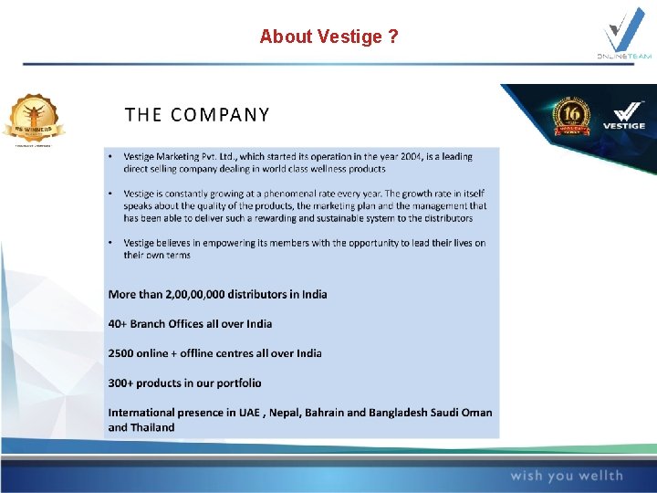 Frequently Asked Questions About Vestige How to join