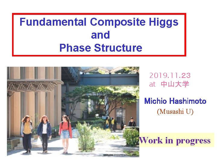 Fundamental Composite Higgs and Phase Structure 2019 11