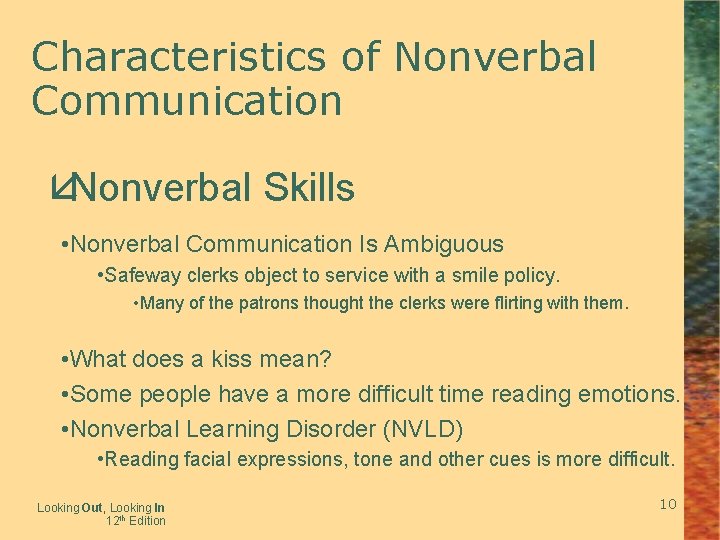 Nonverbal Communication Messages beyond Words Chapter Summary ...