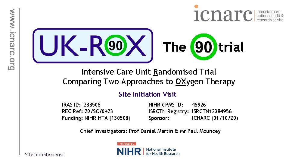 www icnarc org The trial Intensive Care Unit