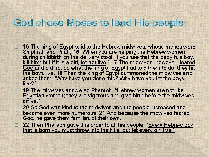 Egypt becomes the new home for the Israelites