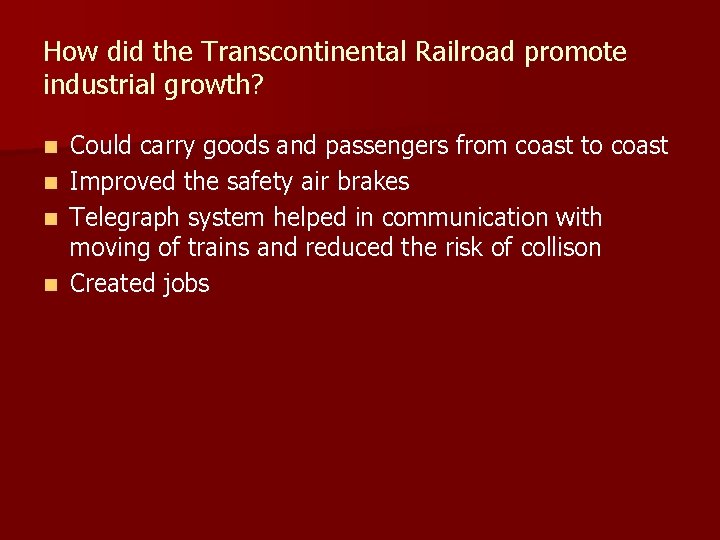 Chapter 14 Section 1 Expansion of American Industry