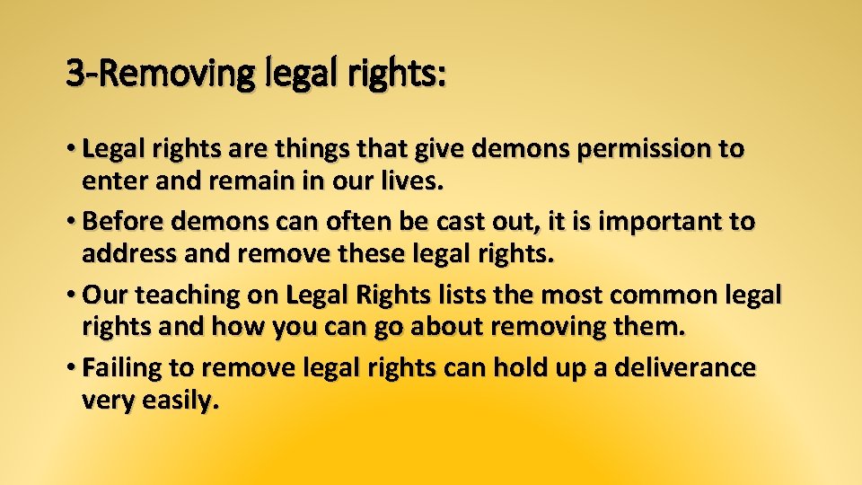 Ministering Deliverance With Bishop Ronald K Powell Text