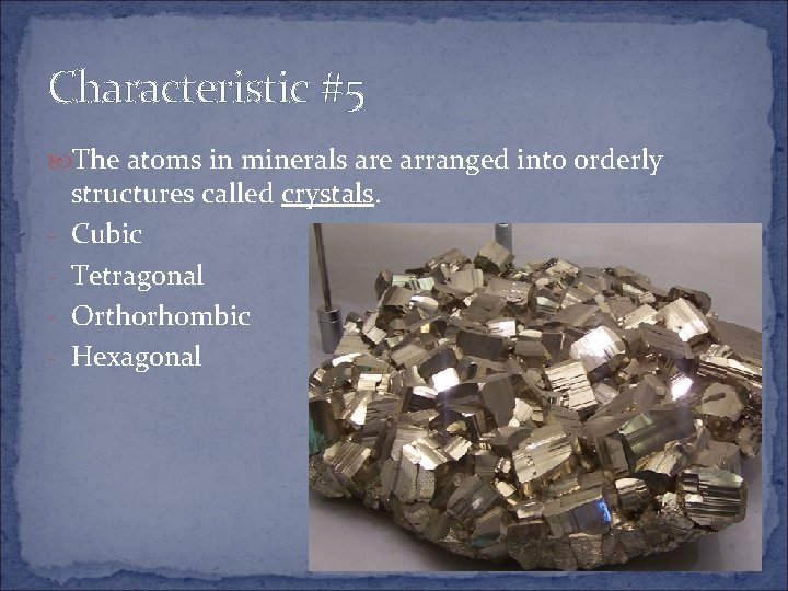 Introduction to Minerals Objectives What are minerals What