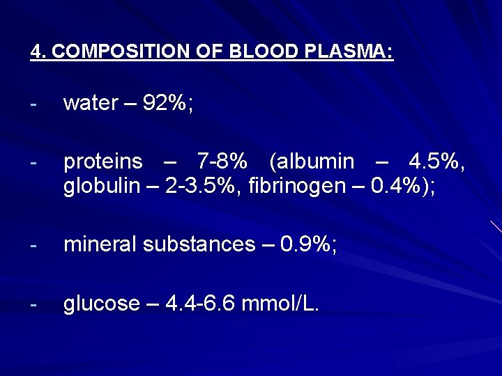 Physiological system of blood Functional importance of blood