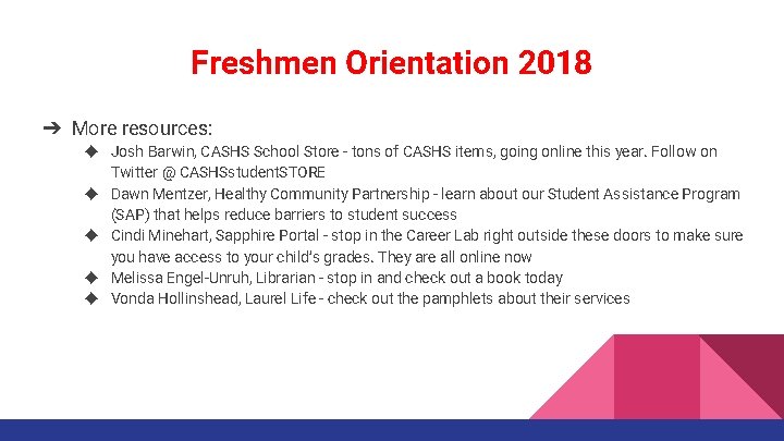 Welcome Class of 2022 Introductions Mr Ocker CASHS