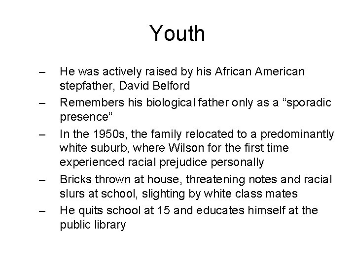 Biography August Wilson Born 1945 Died 2005 Applause