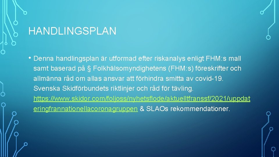 HANDLINGSPLAN COVID19 FISENL BOLLEBACKEN 13 142 2021 BOLLEBRAGDEN