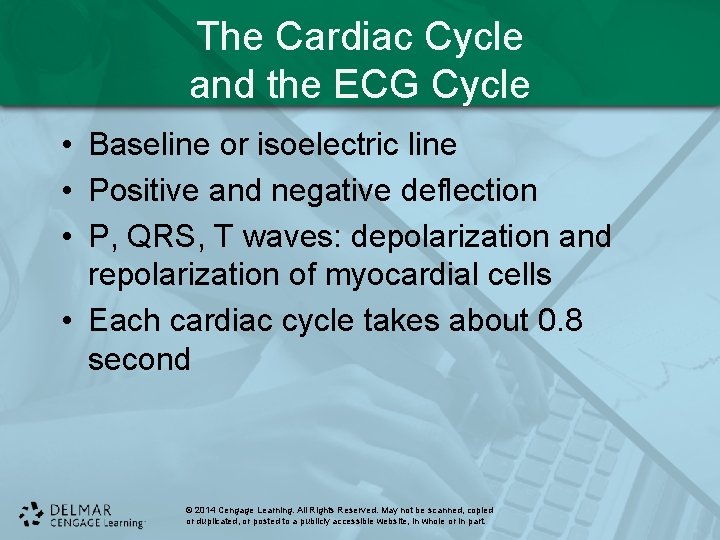Chapter 37 Electrocardiography 2014 CengageLearning 2014 Cengage All