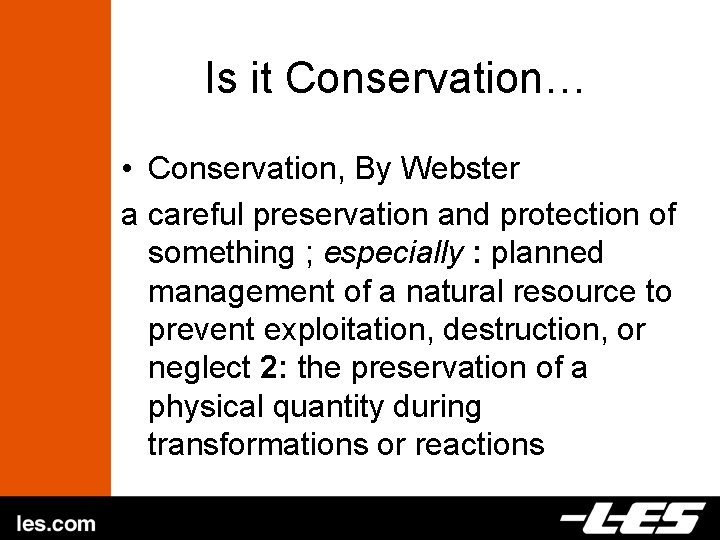 Conservation Efficiency and Sustainability in Energy J Todd