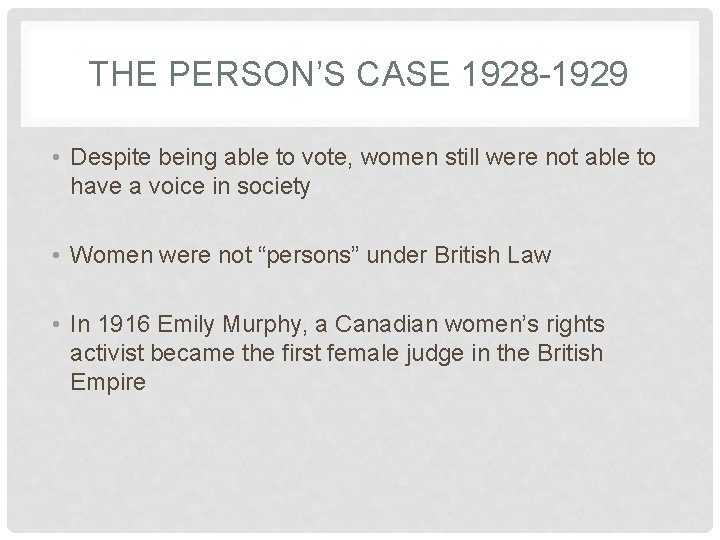MAJOR EVENTS OF THE 1920 S AND 30