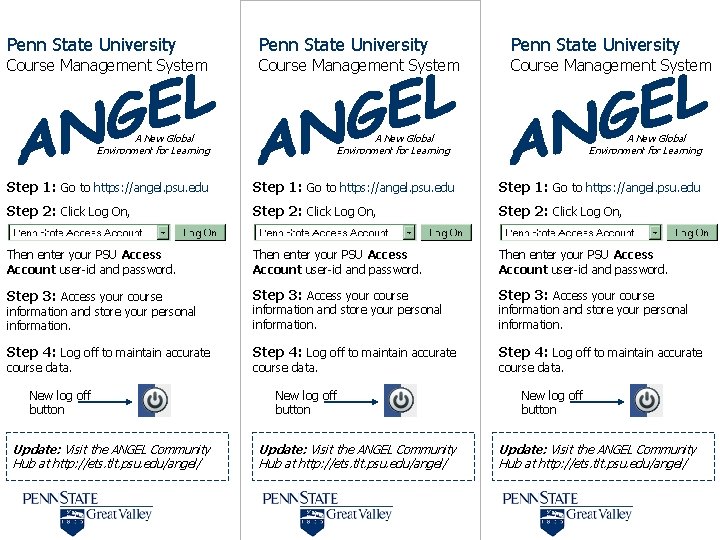 Penn State University Course Management System A New