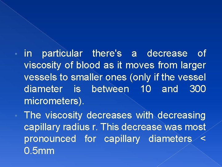 Blood Viscosity Vascular Resistance 18 1219 12 Viscosity