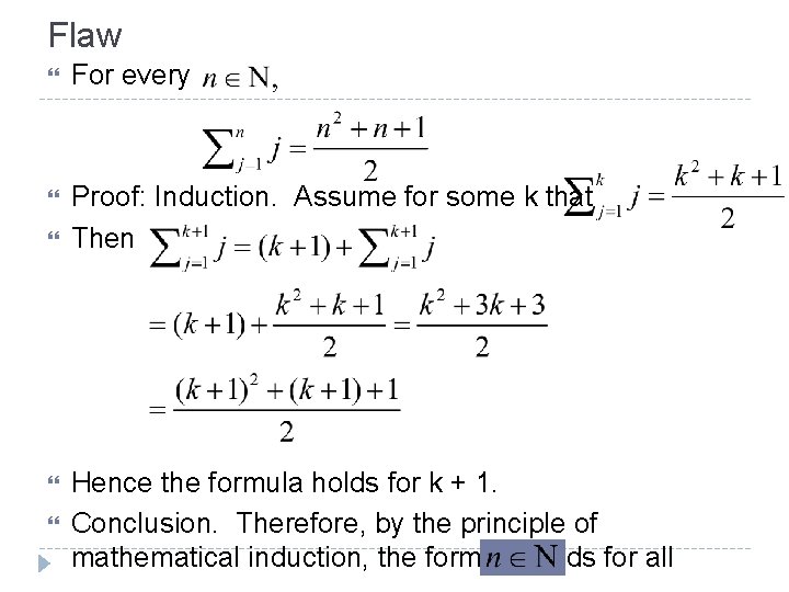 Mathematical Induction By Emily Elrod and Lora Morris