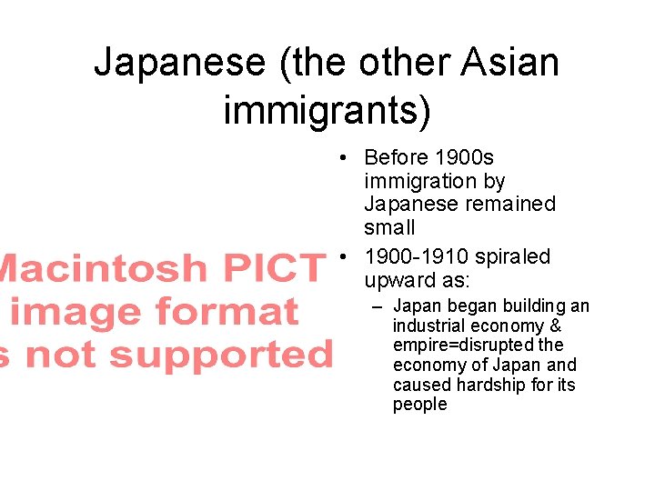 Immigration to America Industrialization Part 2 Asia Asian