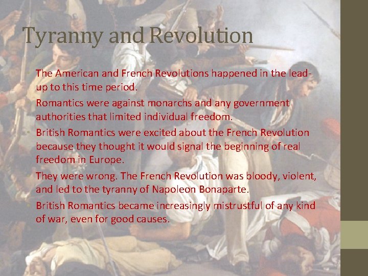 British Romanticism Mr May January 23 rd 2019