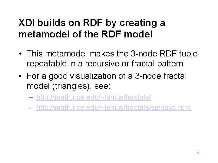 How XDI Builds on RDF An Analysis of