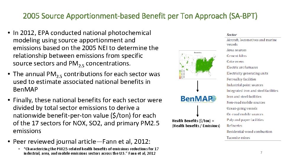 EPA Evaluation and Development of Reduced Form Tools