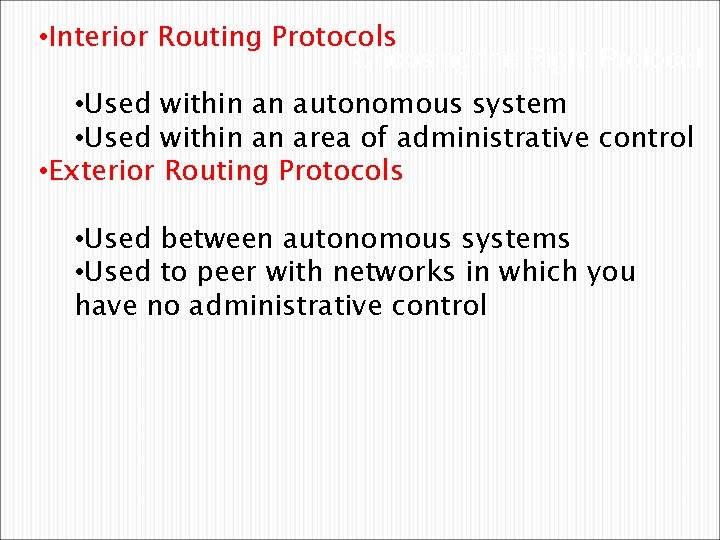 Basics of Dynamic Routing 1 Agenda Introduction to