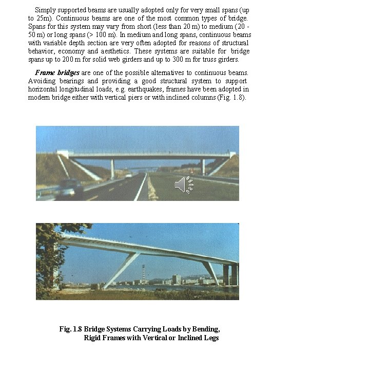 3 The swing bridge which has a rotational