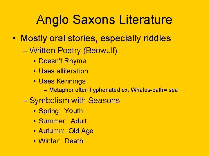 Anglo Saxon Period 449 1066 Anglo Saxon Period