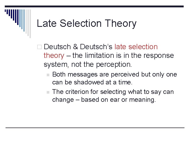 Cognitive Processes PSY 334 Chapter 3 Attention What