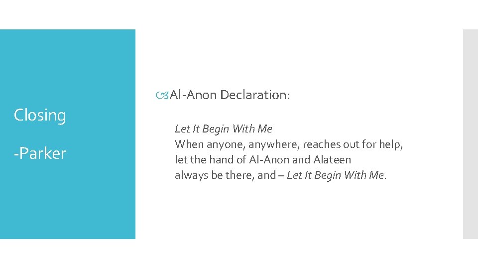 AlAnon Information Service Literature Distribution Center 2020 Annual
