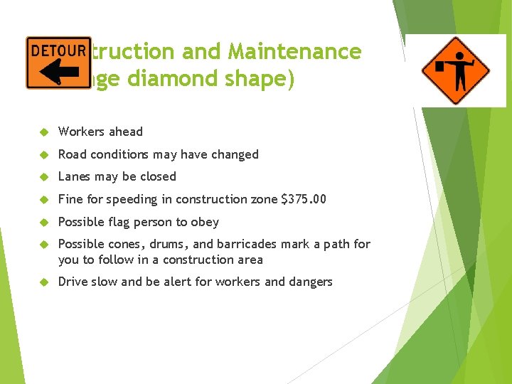 Rules of Road Chapter 9 Shapes of Signs