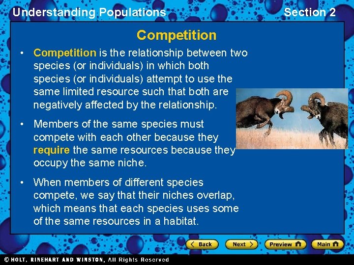 Understanding Populations Section 2 Chapter 8 Understanding Populations