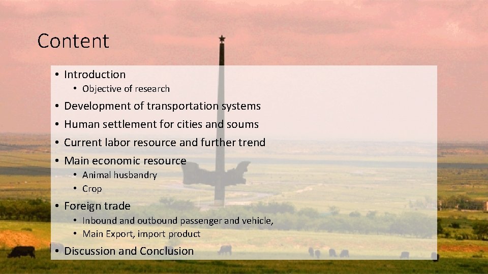 Mongolian Academy of Science Institute of Geoecology and