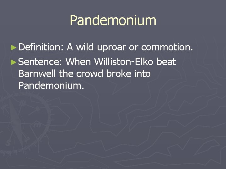 English 2 Vocabulary Set 4 Root PAN Pan