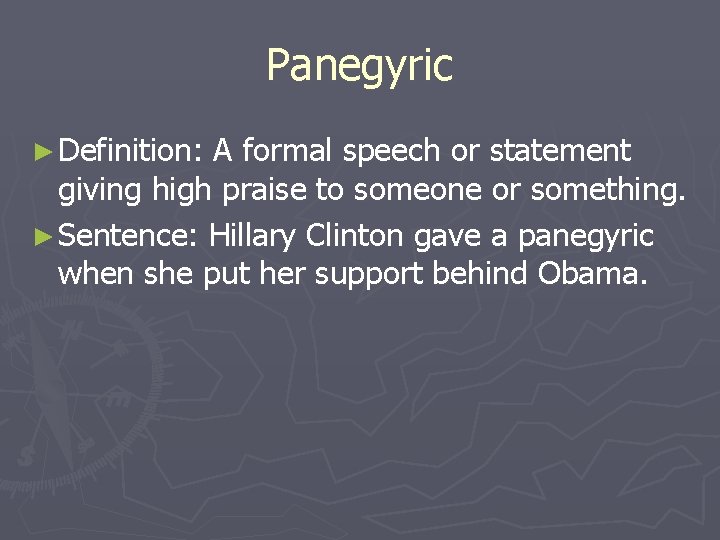 English 2 Vocabulary Set 4 Root PAN Pan