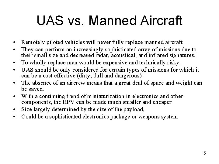 New ATI Course Comprehensive Overview of Unmanned Aircraft