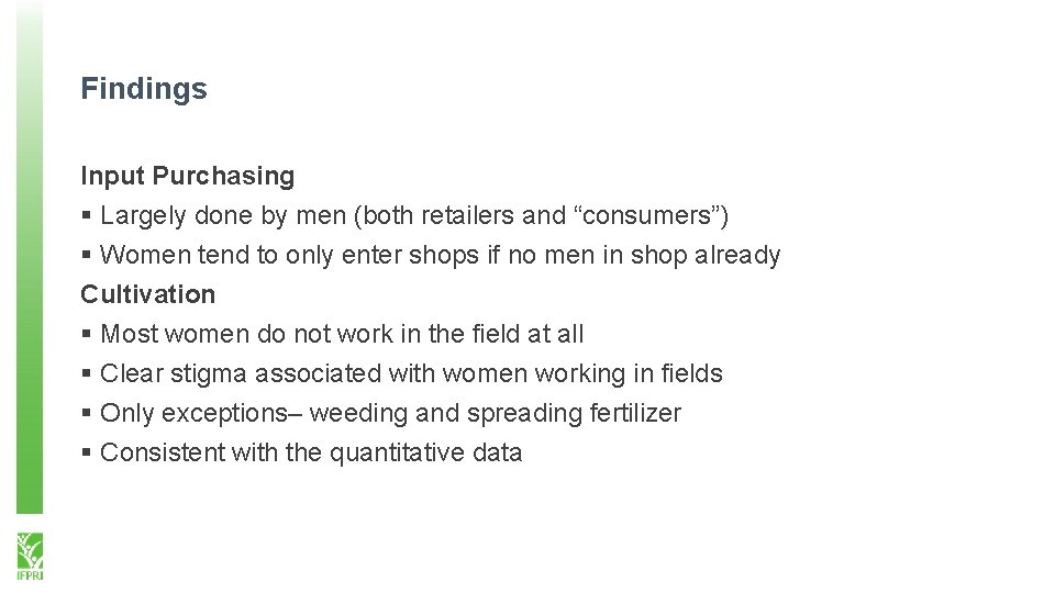 Gender Roles in the Jute Value Chain in