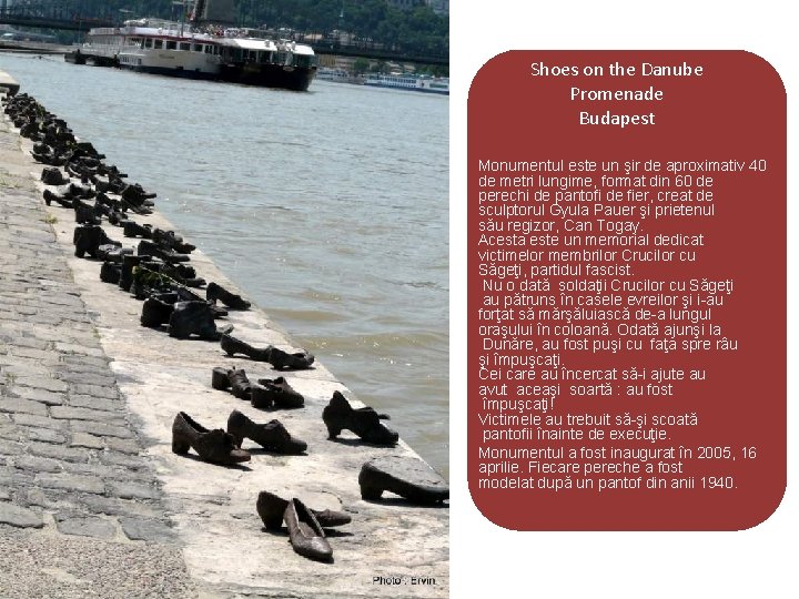 Shoes on the Danube Promenade Budapest Monumentul este
