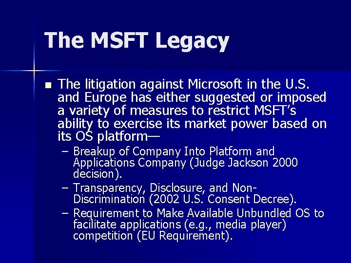 The Enduring Tension Between Platforms and Applications Lessons