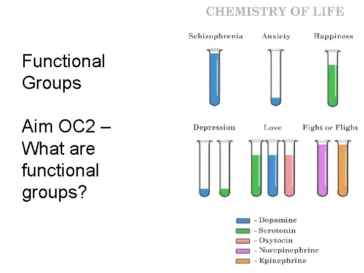 Functional Groups Aim OC 2 What are functional