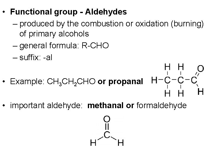 Functional Groups Aim OC 2 What are functional