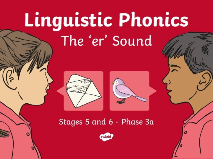 Teaching Notes Our focus is the er sound