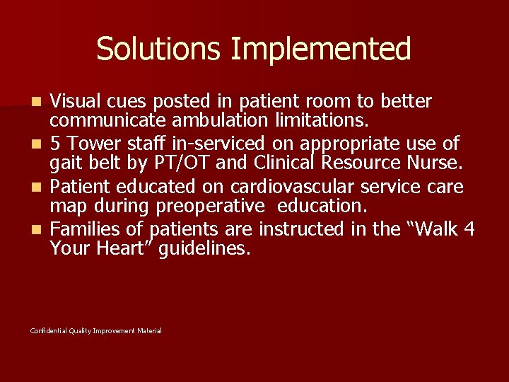 Walk 4 Your Heart 5 Tower Ambulation Project