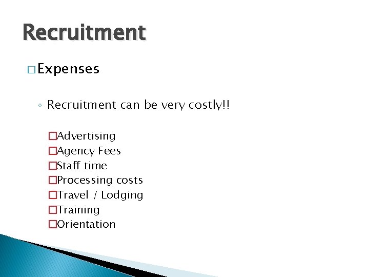 Chapter 8 Recruitment Selection and Retention Learning Objectives