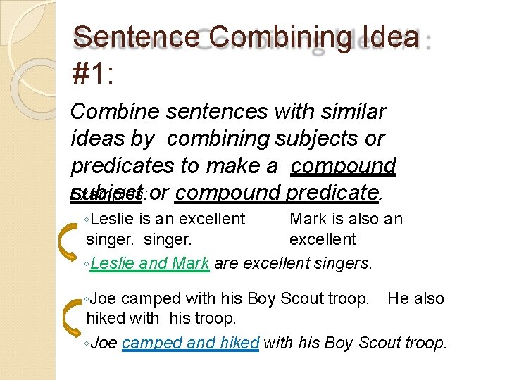 Grammar Mini Lesson Simple and Compound sentences Simple
