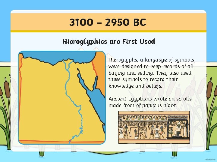 3100 2950 BC Hieroglyphics are First Used Hieroglyphs