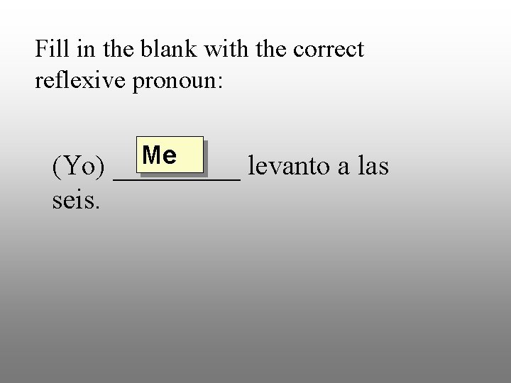 Reflexive Verbs In English pronouns that indicated that