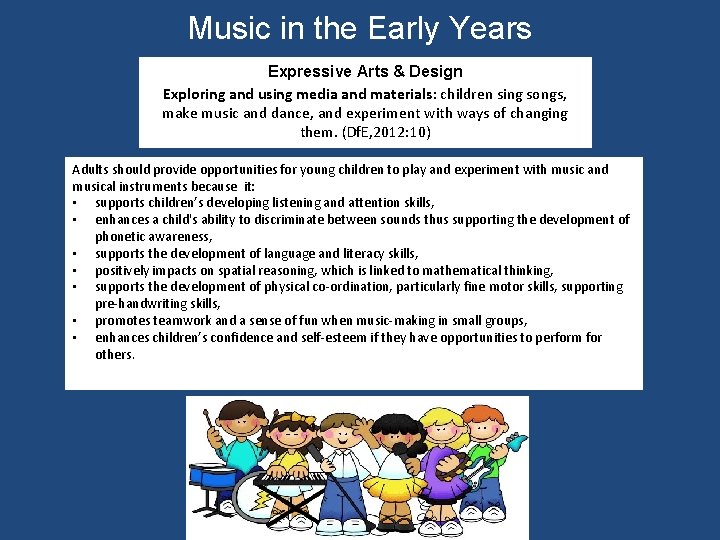 Music in the Early Years Expressive Arts Design