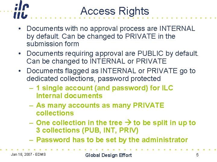 Status of ILCDoc Maura Barone GDEFermilab Jan 18